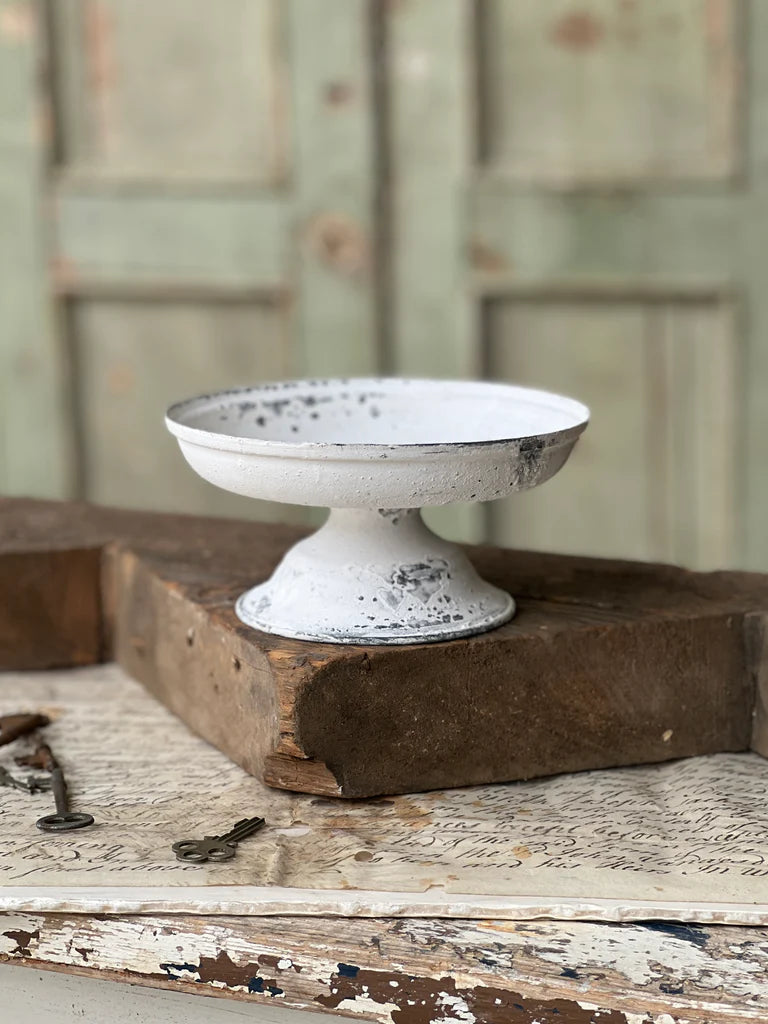 White Pedestal Plate